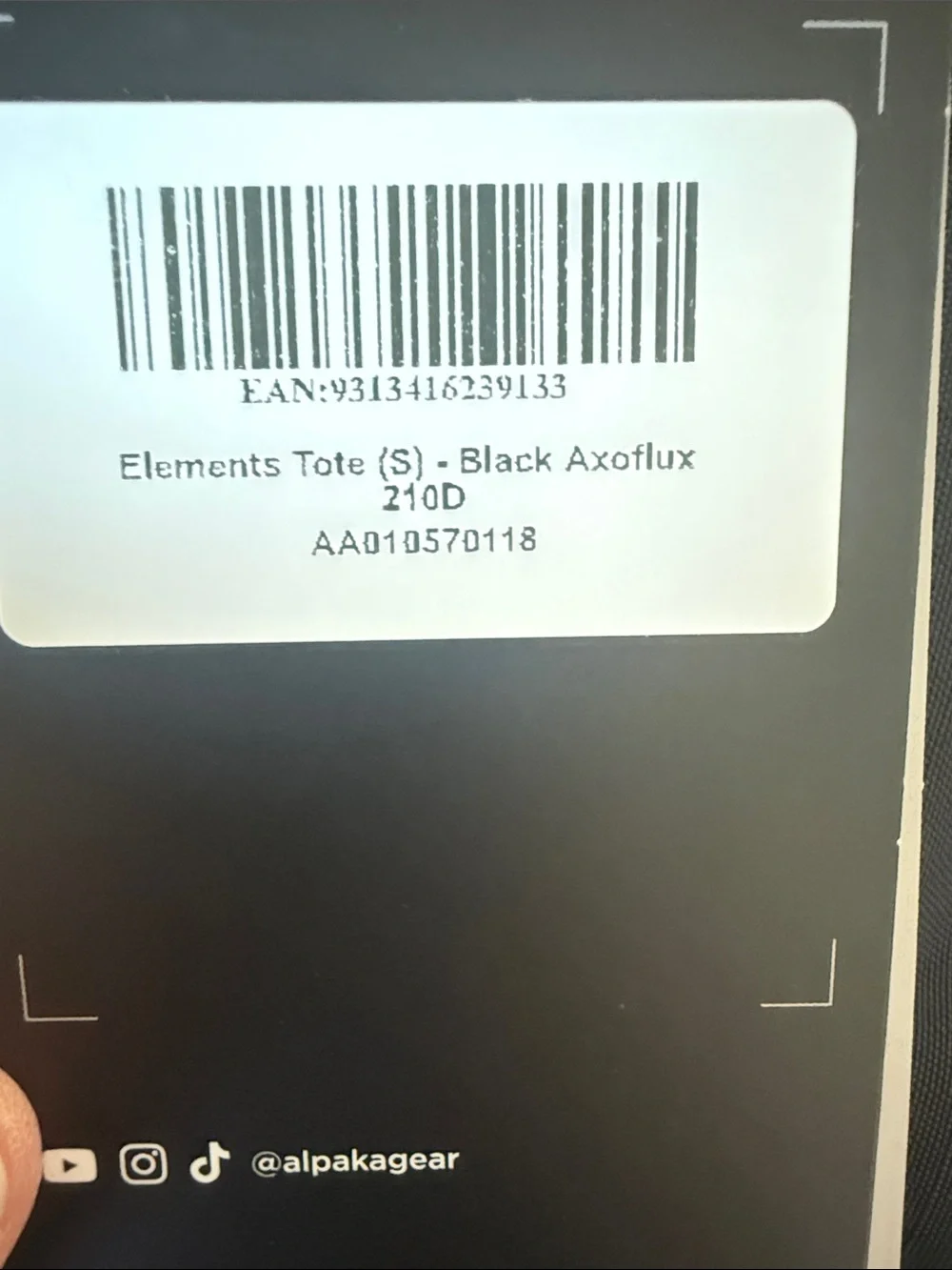 Alpaka | Bags | Nwt Alpaka Elements Tote S Black Minimal Tech Edc ...